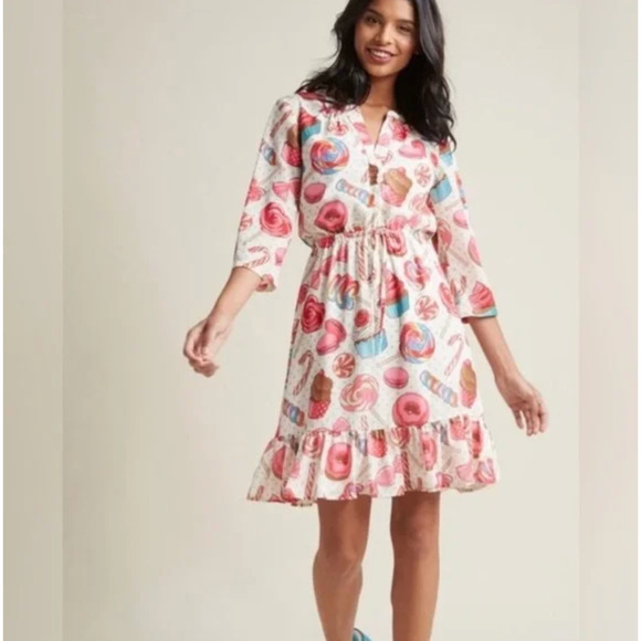 Modcloth | Dresses | Modcloth Candyland Sweet Tooth Novelty Print Dress ...